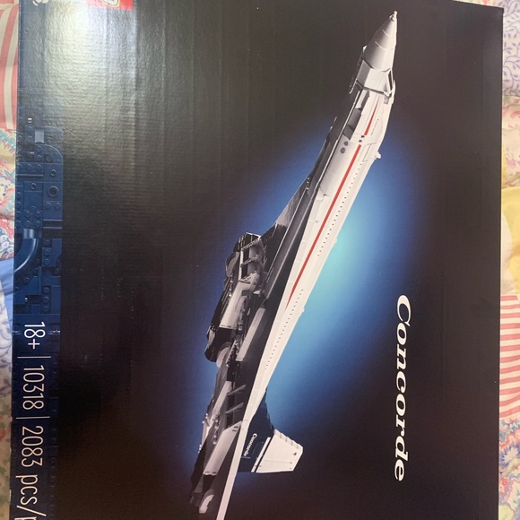 Lego | Toys | Lego Concorde With Red And White Accents | Poshmark